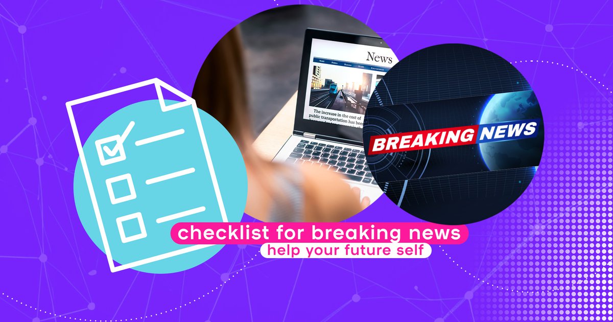 Create a checklist for ‘Update me’ stories