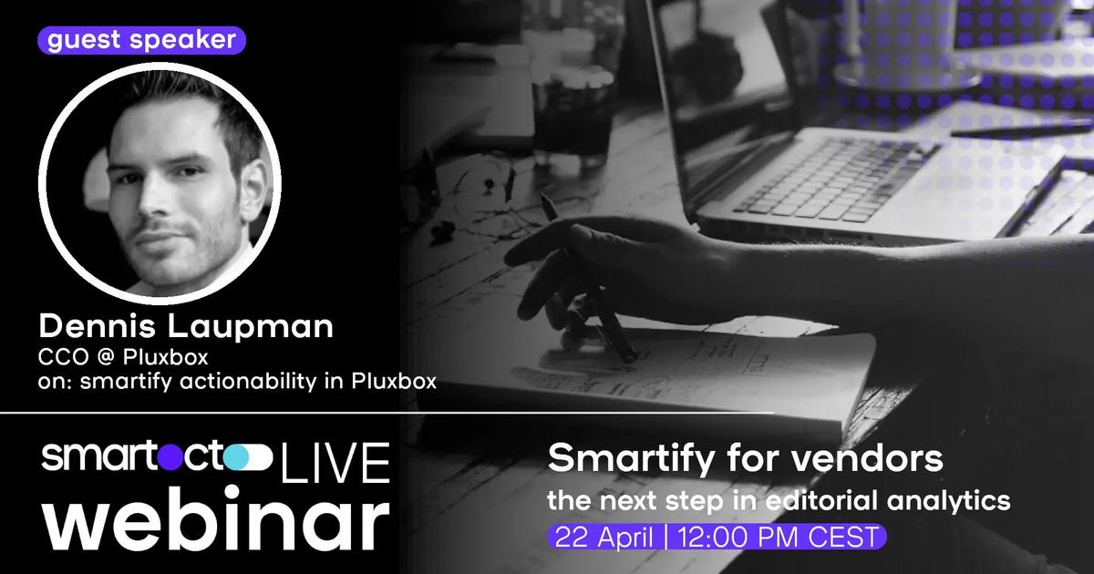 Smartify webinar for vendors - the next step in analytics